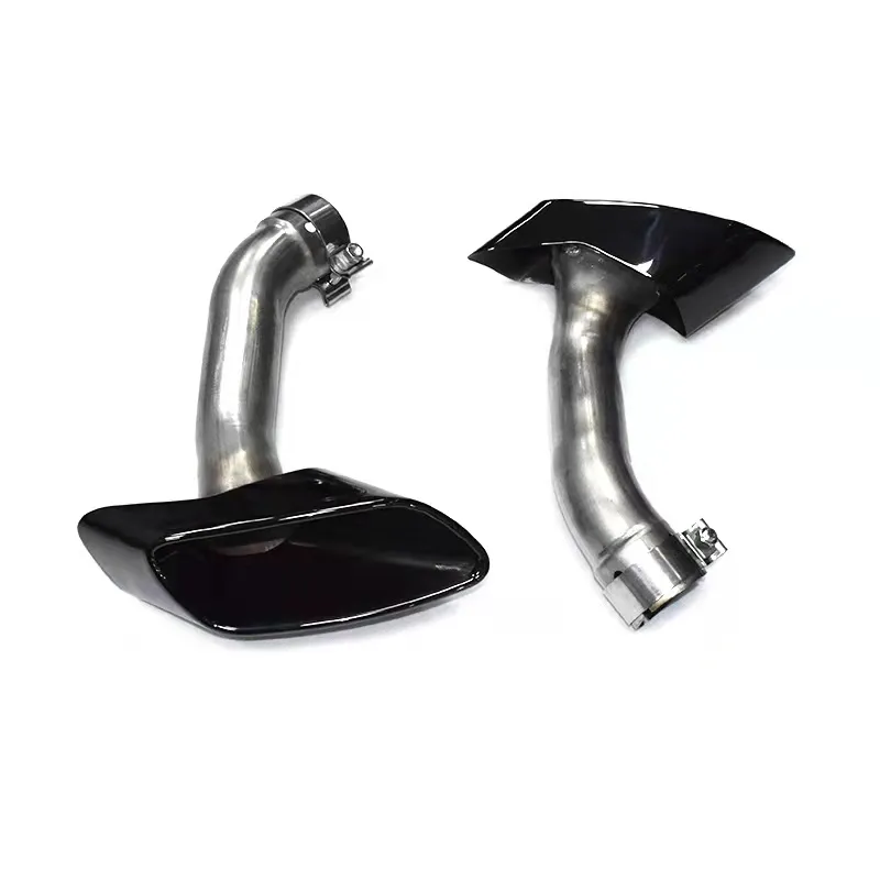 Car Exhaust Pipe Muffler Tips Stainless Steel For BMW X6 E71 30D 35D ...