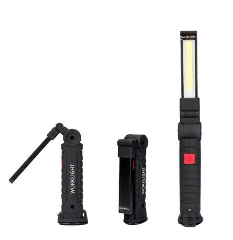 DHgate.com:USB Rechargeable Car LED Work Light Torches, 5 Mode COB LEDs ...