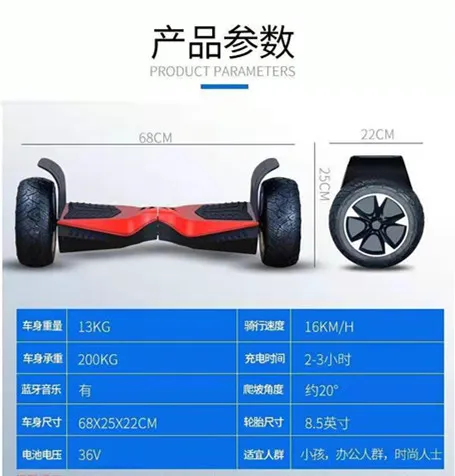 Compact And Powerful: Smart Two Wheel Hoverboard Scooter For Kids Aged ...