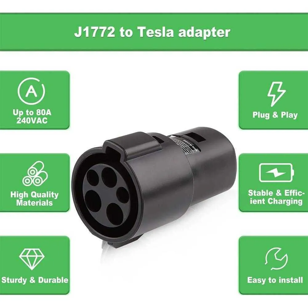 Tesla EV Charger Adapter J1772 Type 1 Upgrade Connector For Model X, Y ...