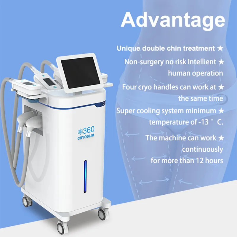 Body Slimming Machine With 4 Cryo Handles: Professional Fat Freeze ...