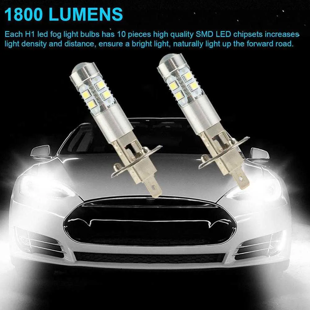 DHgate.com:1 Pair H1 LED Headlight Bulbs, 100W High Low Beam Fog ...