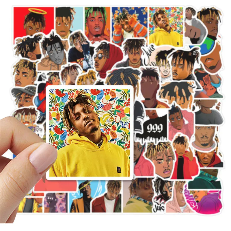 DHgate.com:52PCS Rapper Star Juice Wrld Stickers, Waterproof Vinyl ...
