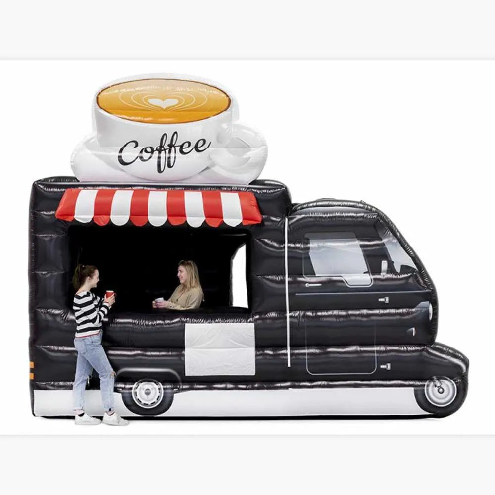 Inflatable Food Car Booth Kiosk Truck With Cotton Candy Theme, Pop Corn ...