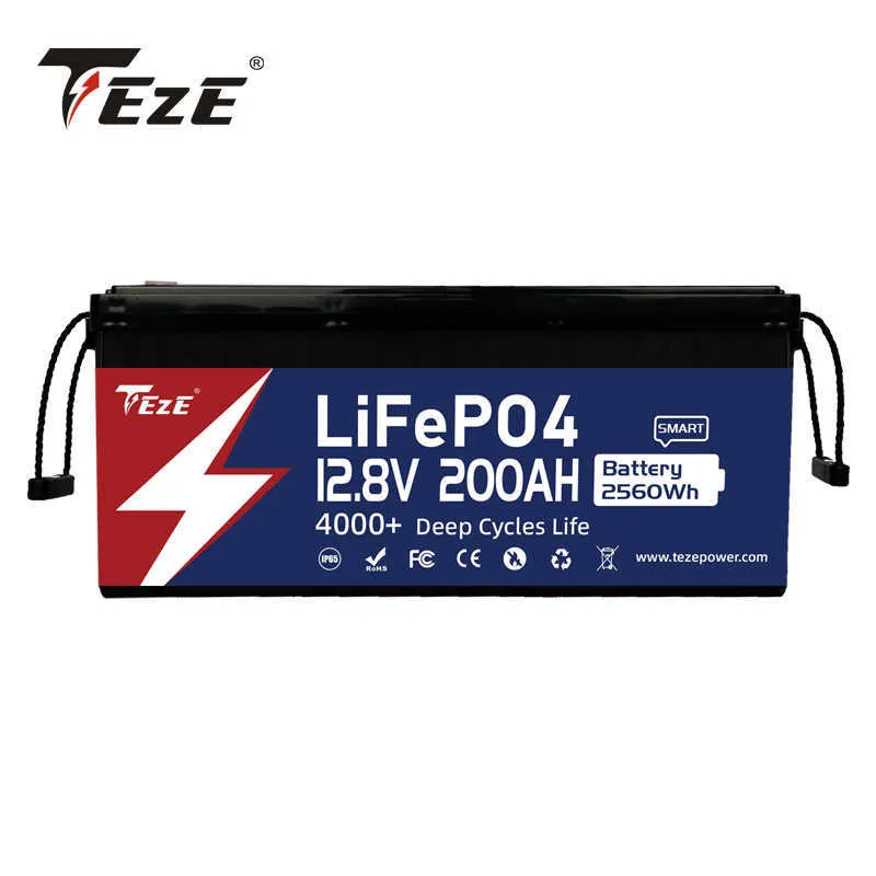 2024 TEZE 12V 200Ah LiFePO4 Battery Pack 2560Wh,... From Liuzedonggggg ...