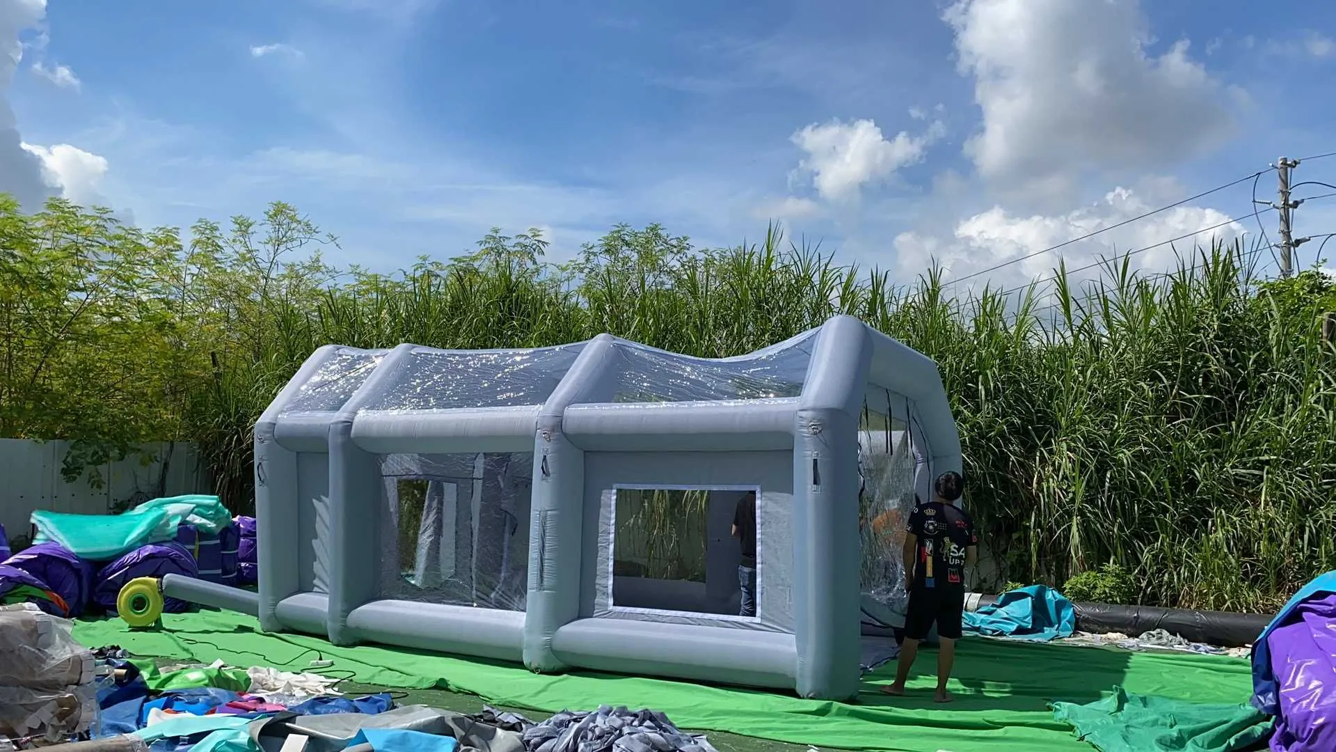 Inflatable Spray Booth Tent With Perfect For Car Spray And Realistic ...