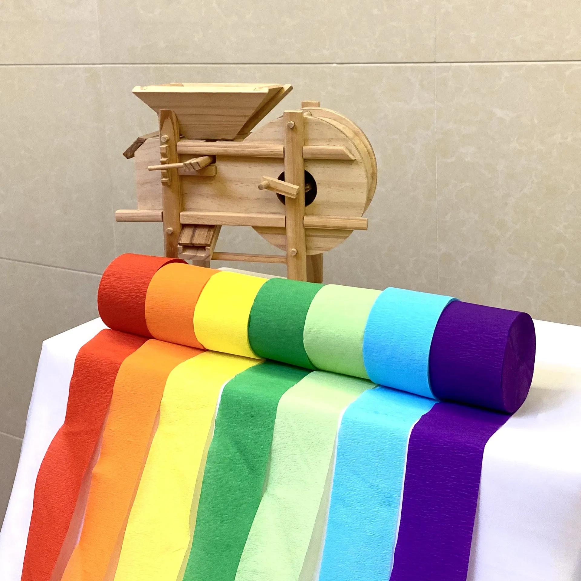 Colorful Decorative Papers for Celebrations! Wrinkled Paper Roll ...