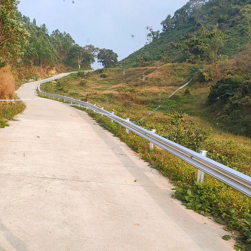 Collapsible Guardrail Hot Dipped Galvanized Steel Highway Safety ...