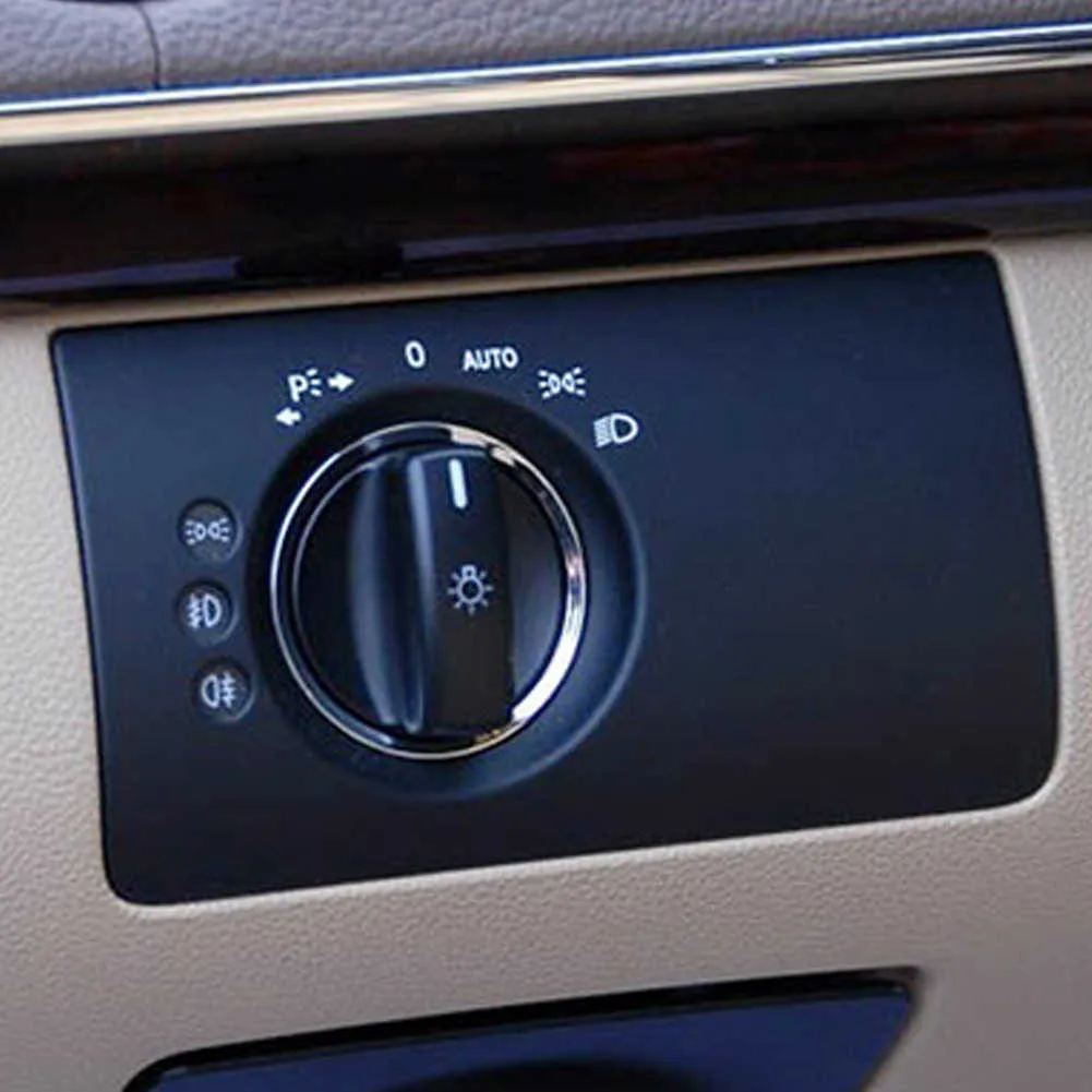 LHD Interior Car Dashboard Auto Headlight Control Cover Panel Trim For ...