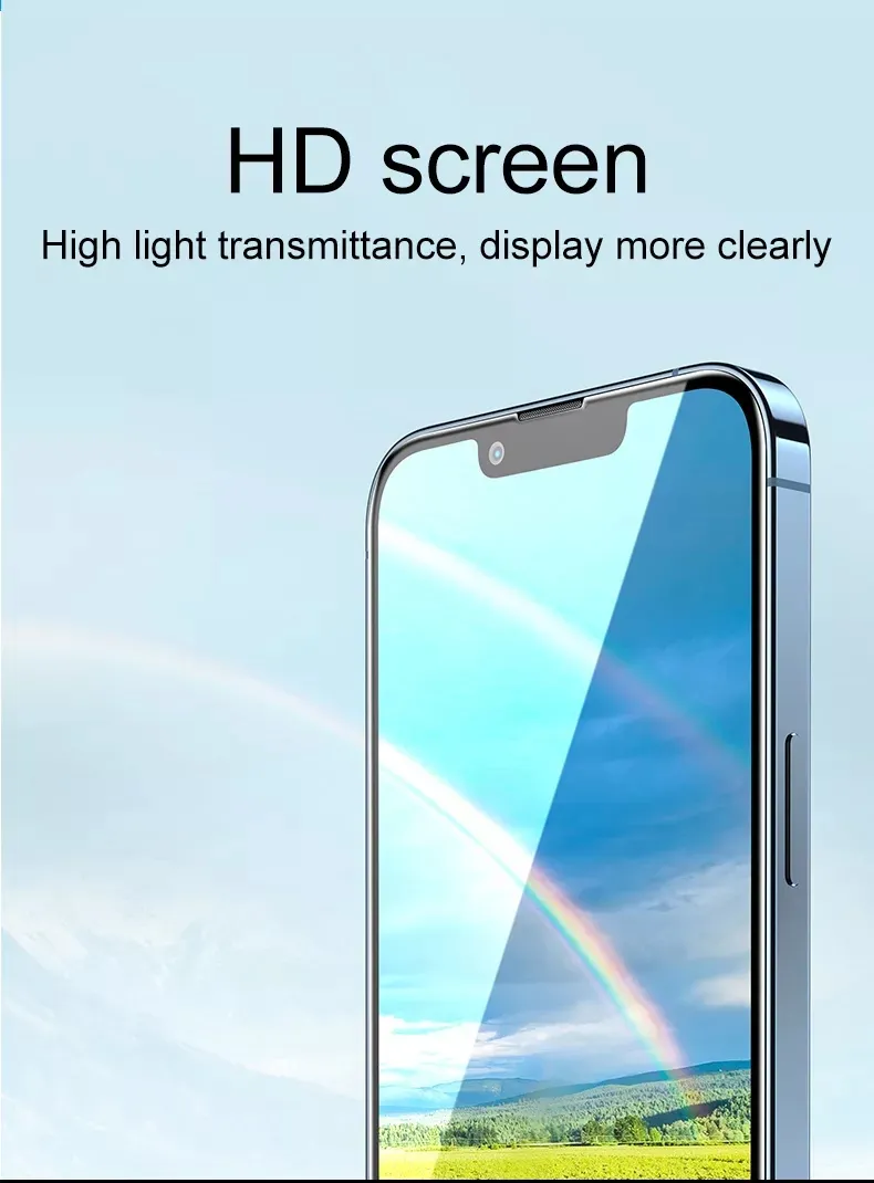 DHgate.com:9D Screen Protector Full Cover Tempered Glass for IPhone 14 ...