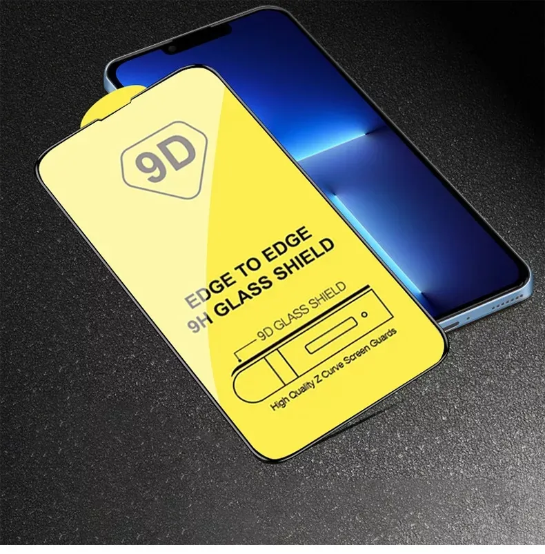 DHgate.com:9D Screen Protector Full Cover Tempered Glass for IPhone 14 ...