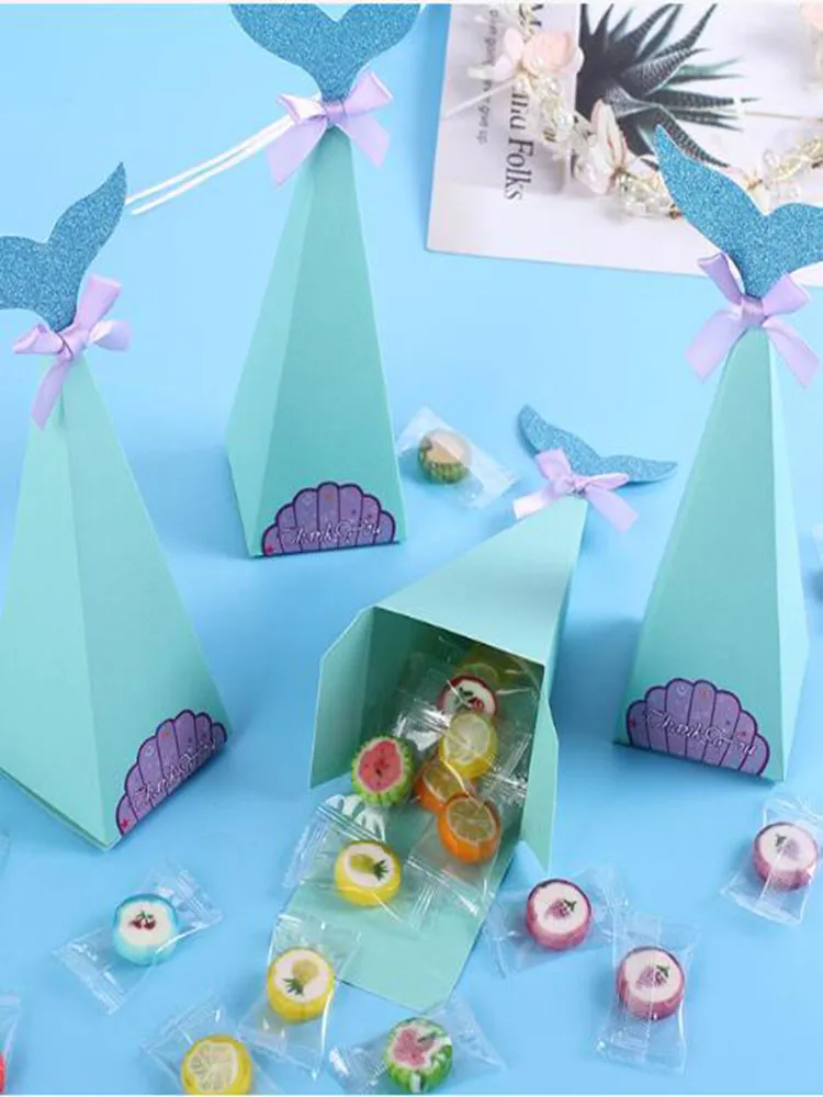 Mermaid Birthday Party Kit Candy Boxes: Little Mermaid Party Supplies ...