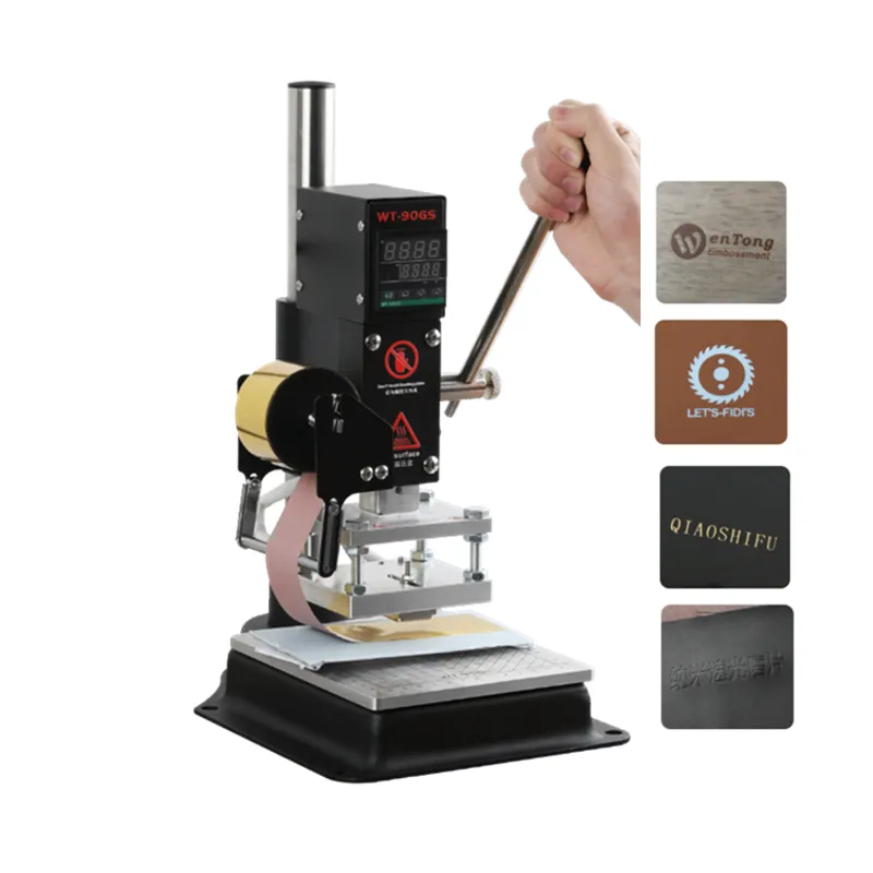 DHgate.com:Silver Hot Stamping Machine Embossing Printer Tool with 6 ...