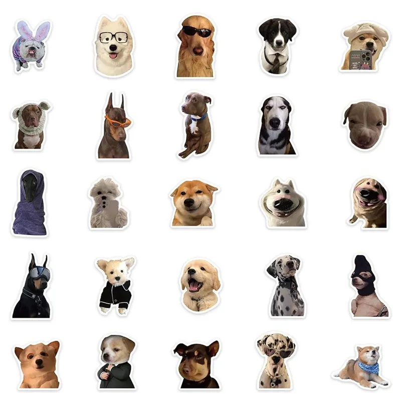 Internet Celebrity Dog Meme Sticker Funny Cute Pet Dog Meme Graffiti ...