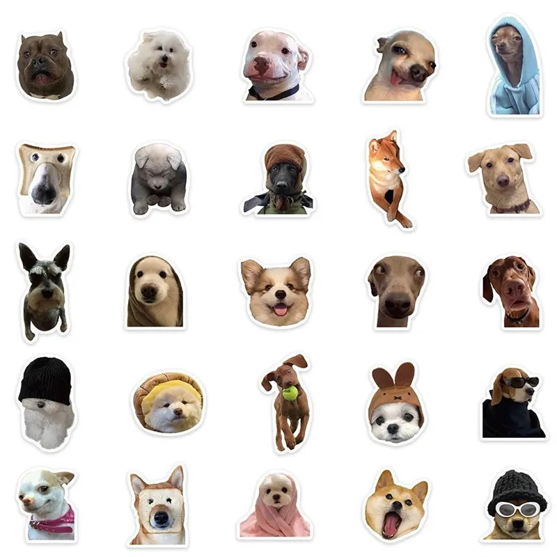 Internet Celebrity Dog Meme Sticker Funny Cute Pet Dog Meme Graffiti ...