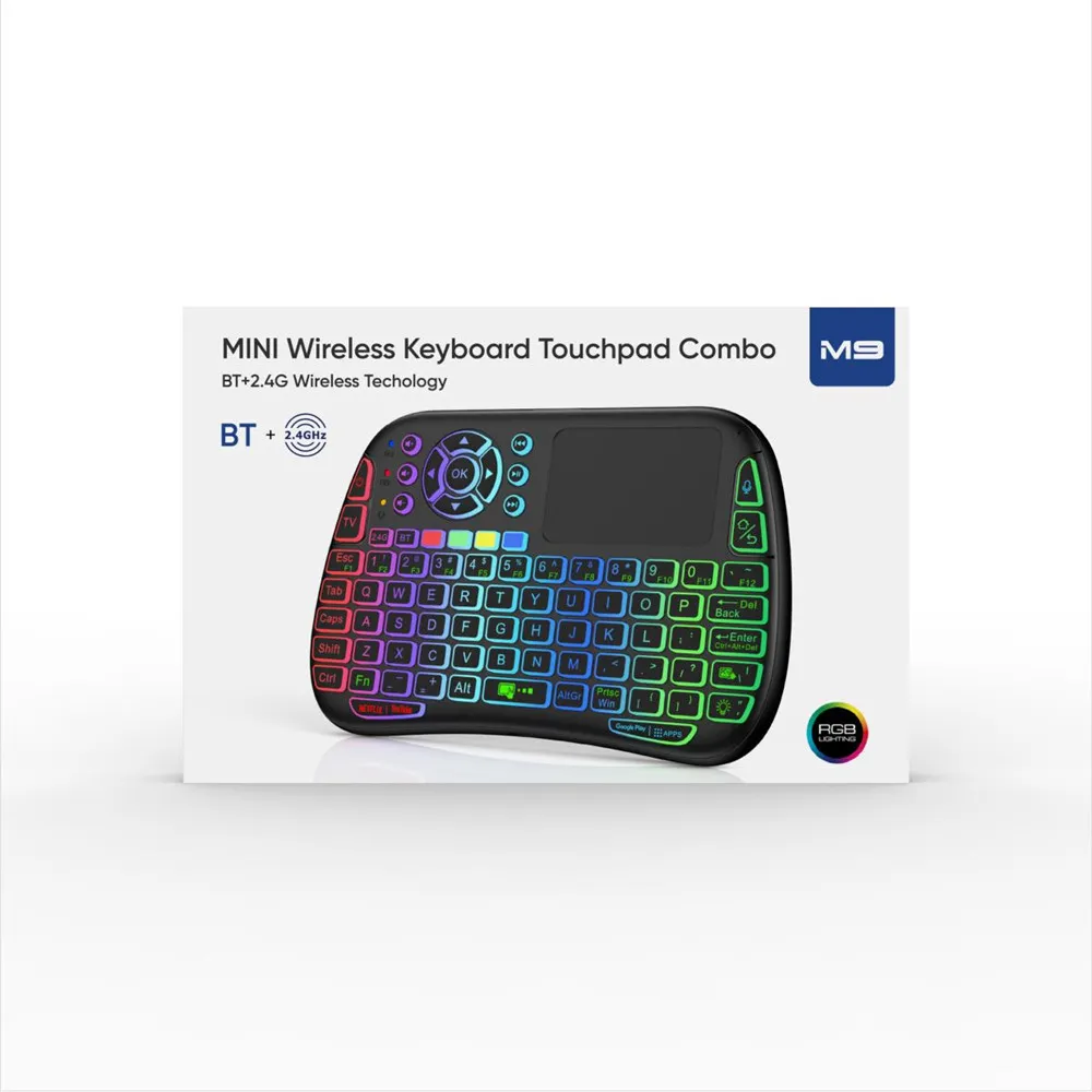 2.4GHz Mini Wireless Keyboard Controller With Touchpad Mouse Combo For ...