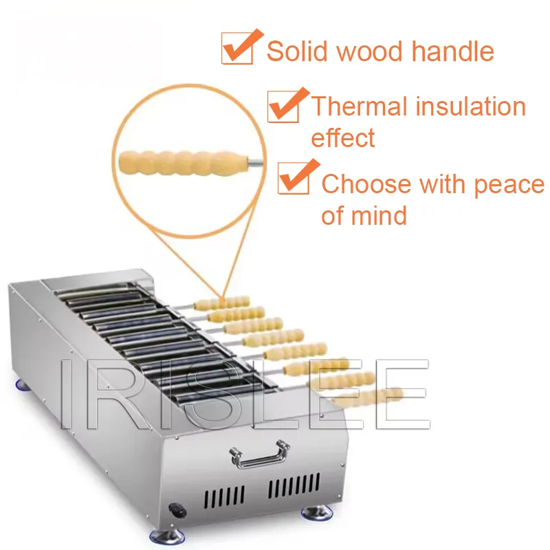 Commercial Ice Cream Maker Machine For Cone & Chimney Cakes Stainless ...