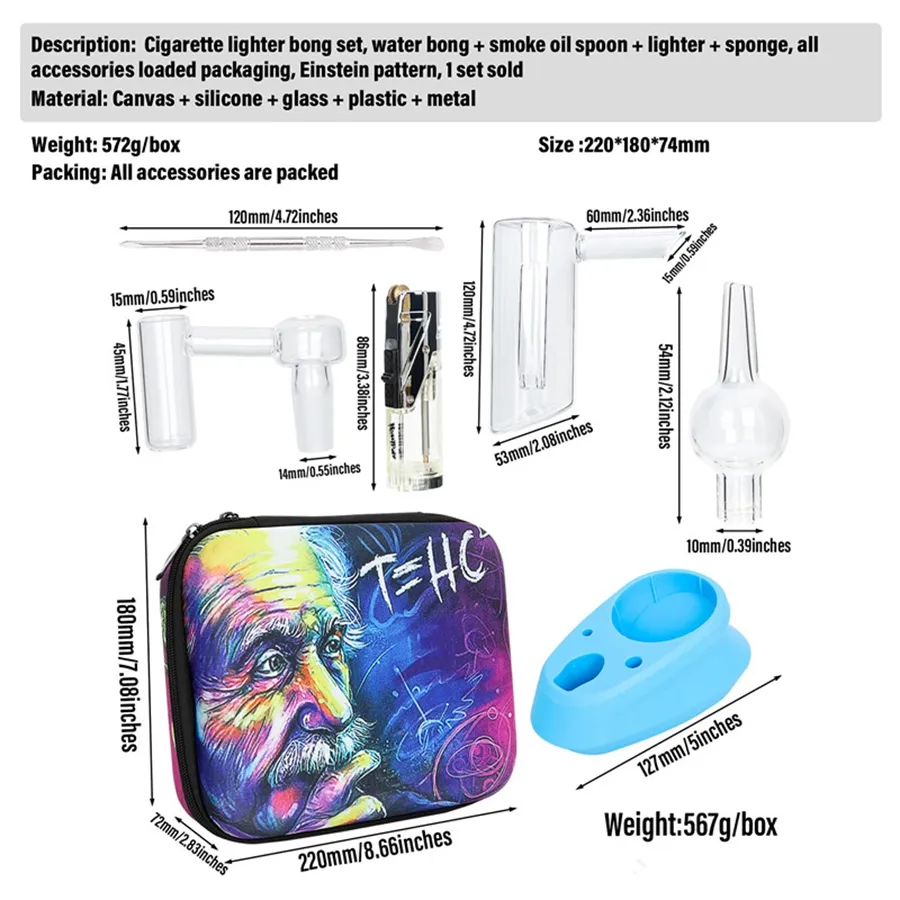 Dropshipping Complete Glass Bong Smoking Kit With Quartz Banger, Carb ...