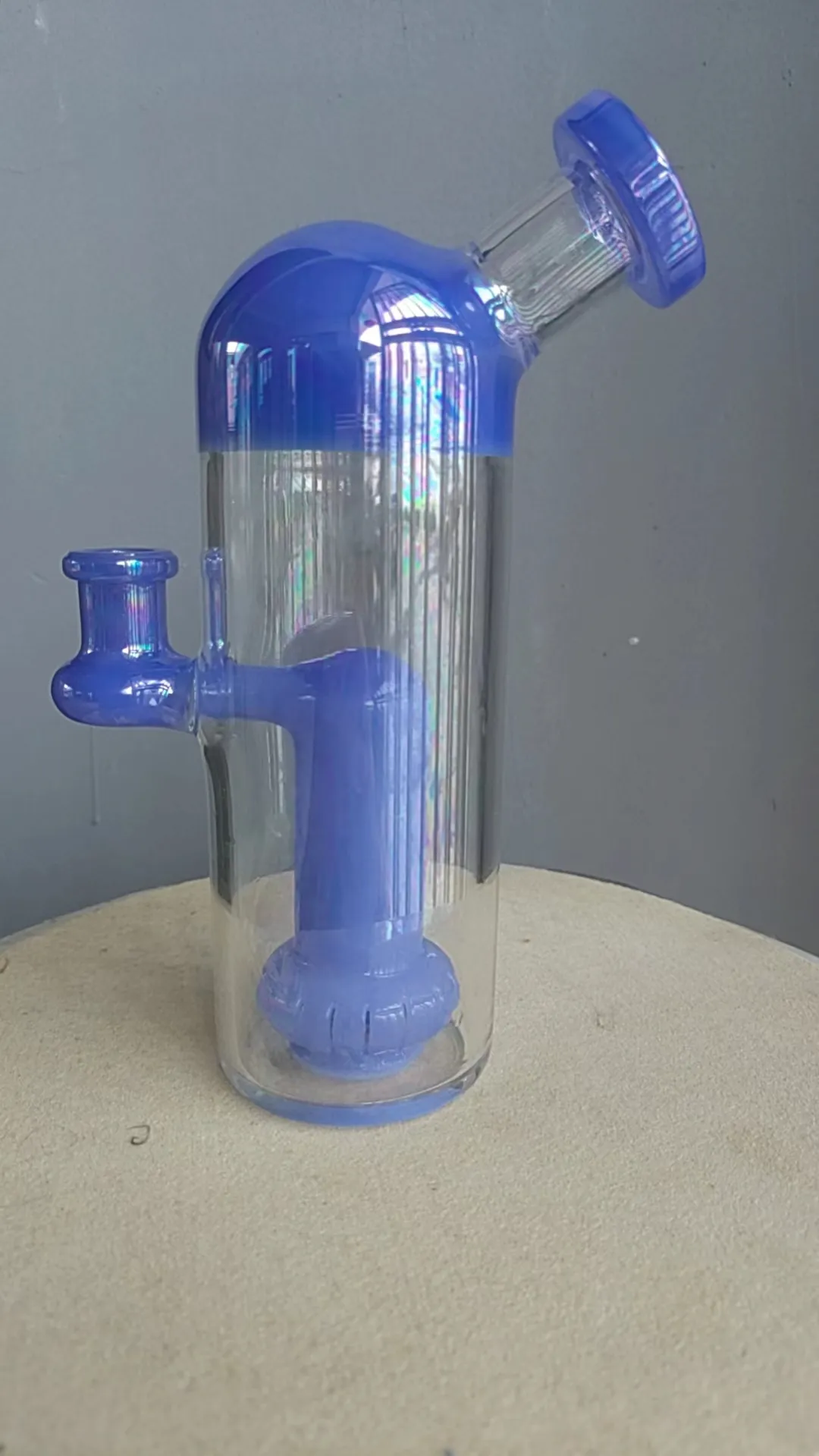 Wholesale Customizable Pink Puffah With Thick Glass Bong, Fab Egg Water ...