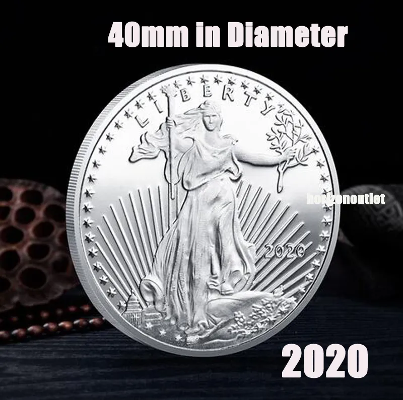 2023 Non Magnetic Freedom Eagle Badge Coin Gold/Silver Plated ...