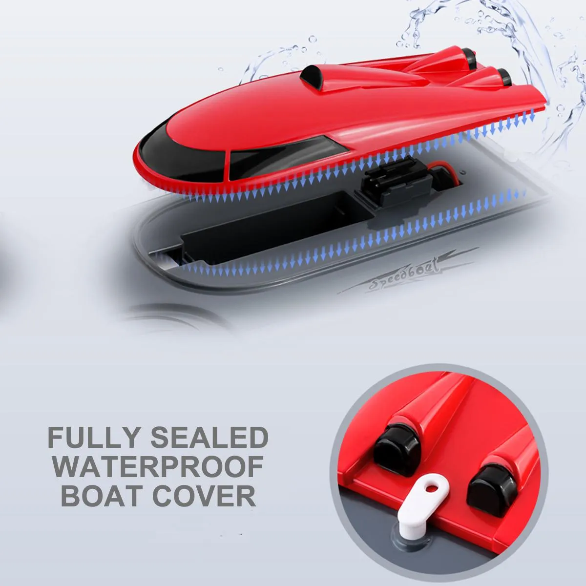 High Speed 2.4G Electric Remote Boat With Remote Control Rechargeable ...