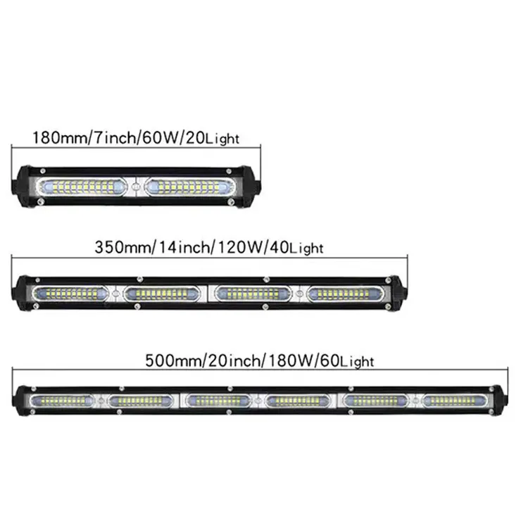 DHgate.com:Ultra-thin Single Row LED Light Bar, 12V/24V Spot Flood ...