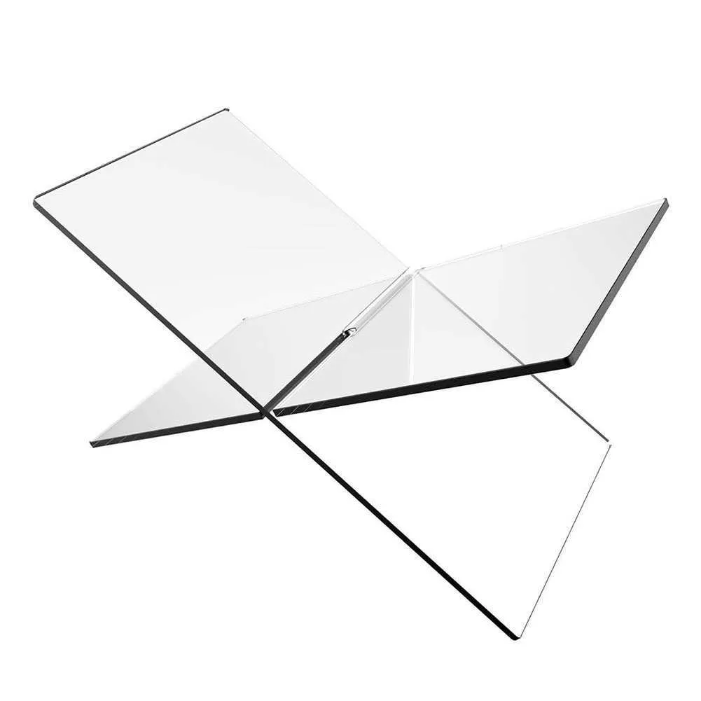 Book Display Holder X Shape Acrylic Reading Stand, Transparent ...