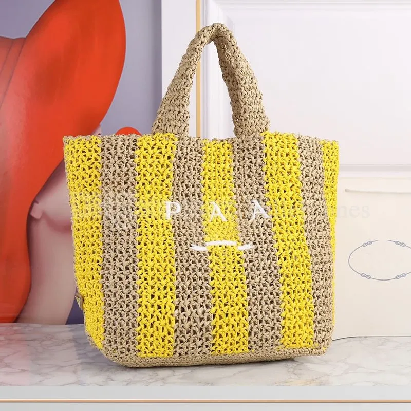 Stylish Hollow Straw Tote Bag For Women Perfect For Summer Vacation ...