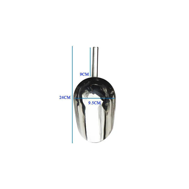 Stainless Steel Food Scoop Set - Heavy Duty Ice Scoop, Flour Scoop ...