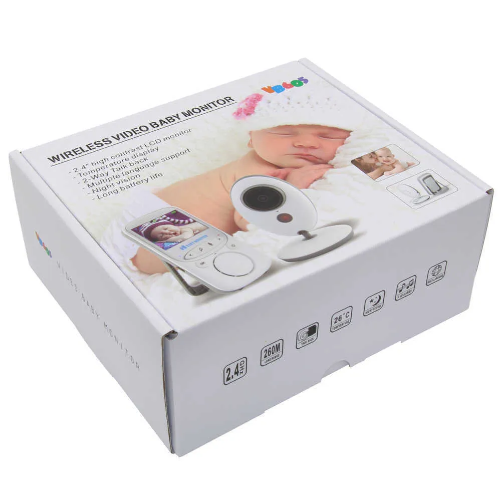 4 Wireless Baby Monitor - Secure Digital Video Camera with Audio, Night ...