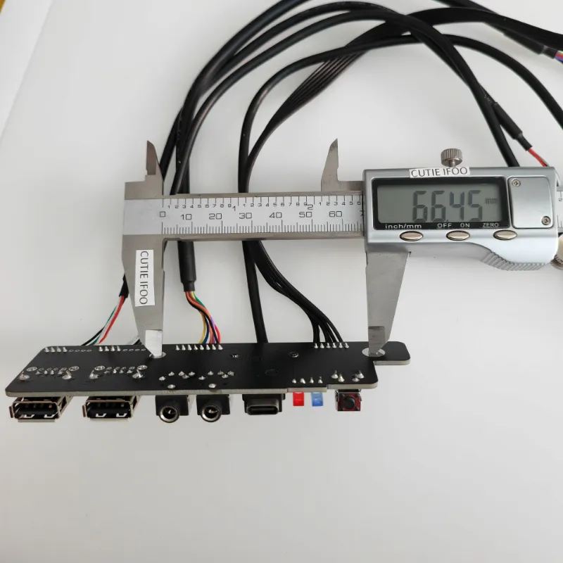 Mini Computer ITX Motherboard Extension Front Panel Cable 9P To USB 2.0 ...