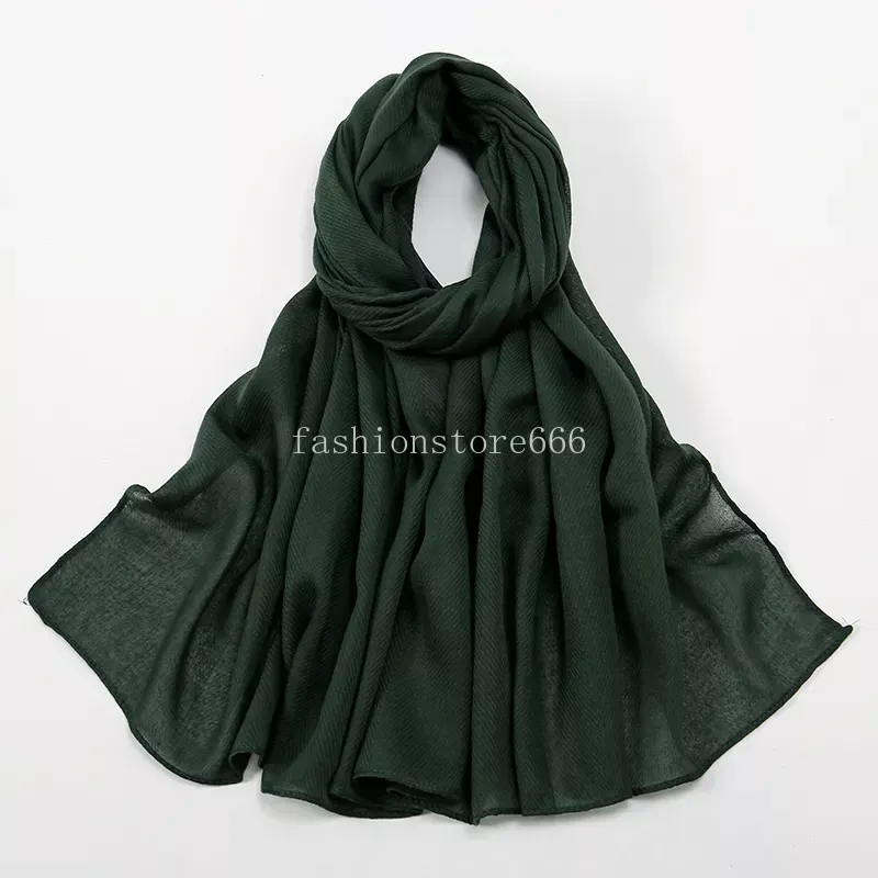 Premium Cotton Modal Hijab Scarf - Soft Long Shawl, Ribbed Muslim ...
