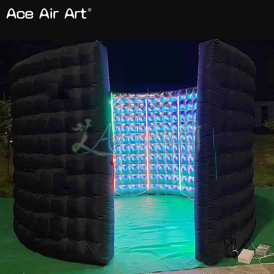 Wholesale 10ft X 8ft Inflatable LED 360 Photo Booth Enclosure Wall With ...