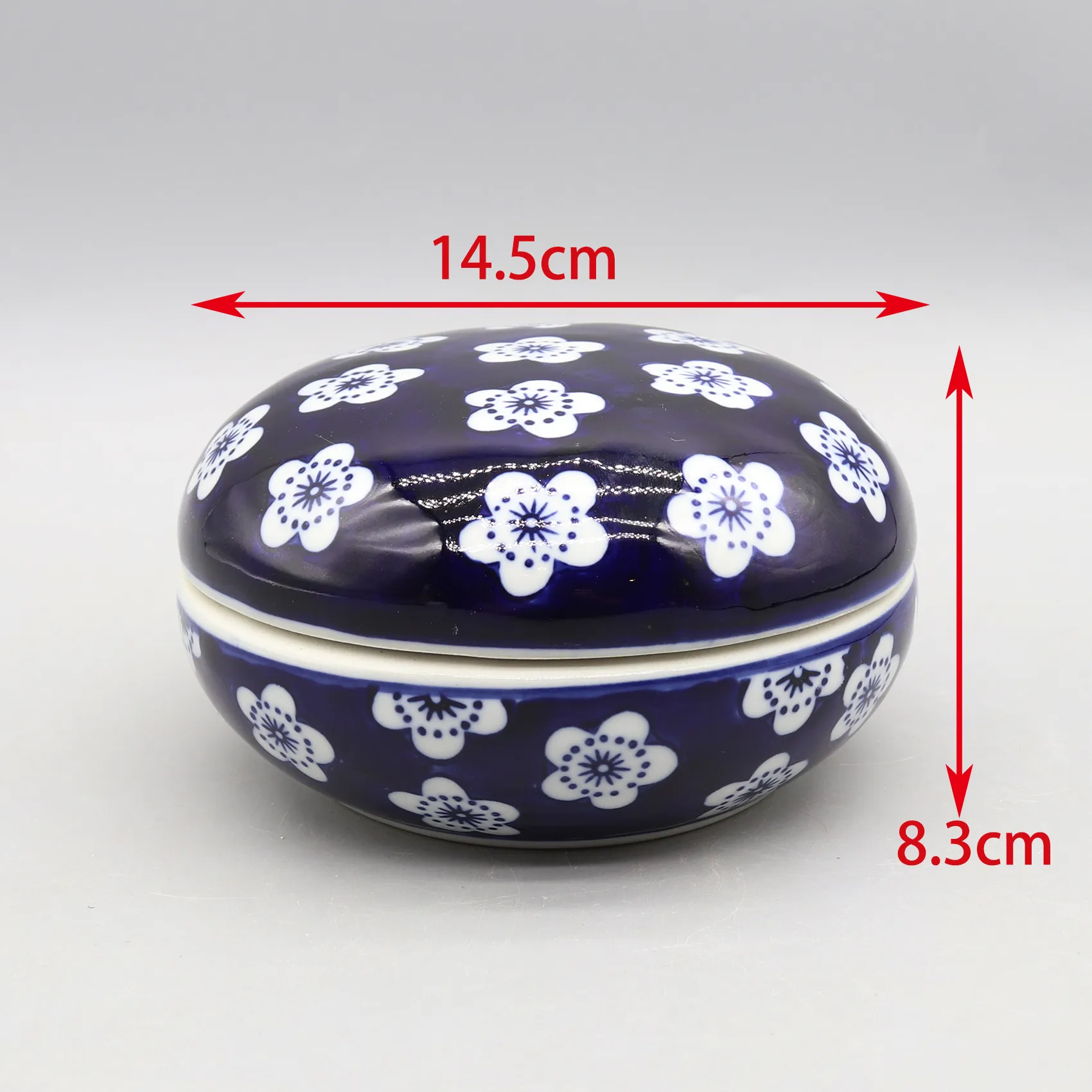 Elegant Round Ceramic Box - Decorative Storage Container, Jewelry ...