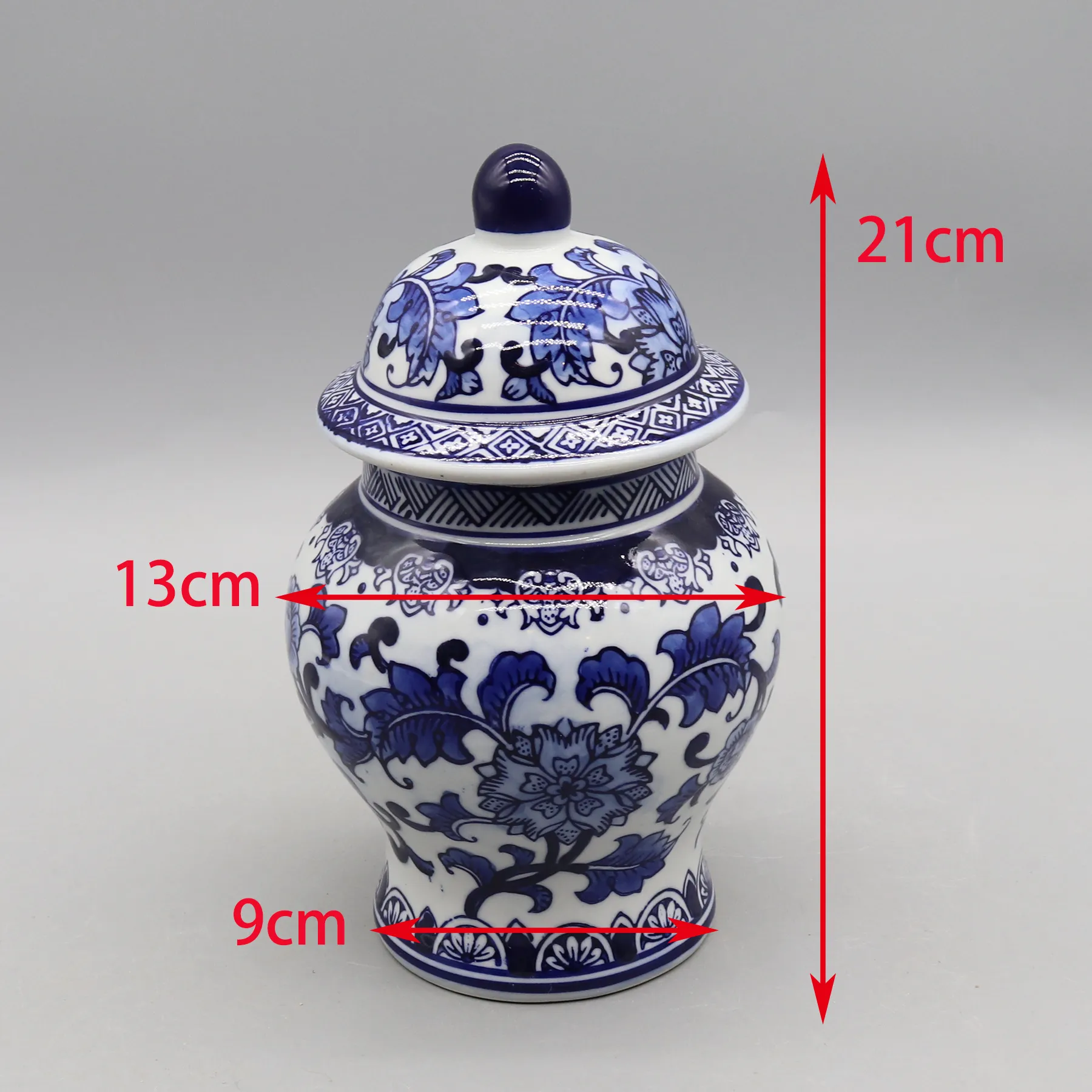 DHgate.com:Modern Ceramic Storage Jar with Lid - Decorative Blue and ...