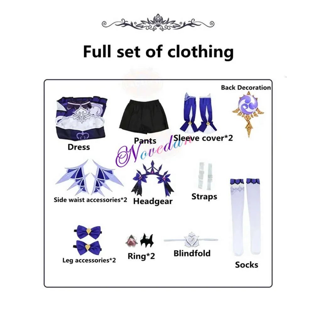 Genshin Impact Fischl Immernachtstraum Cosplay Costume New Skin Ein ...