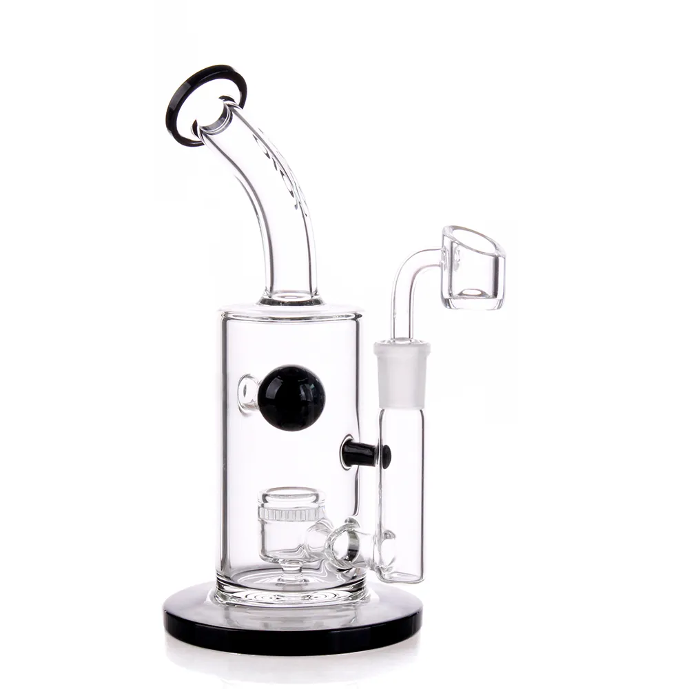 8 Jet Perc Dab Rig Heavy Glass Bubbler Oil Rig Bong With Quartz Banger ...
