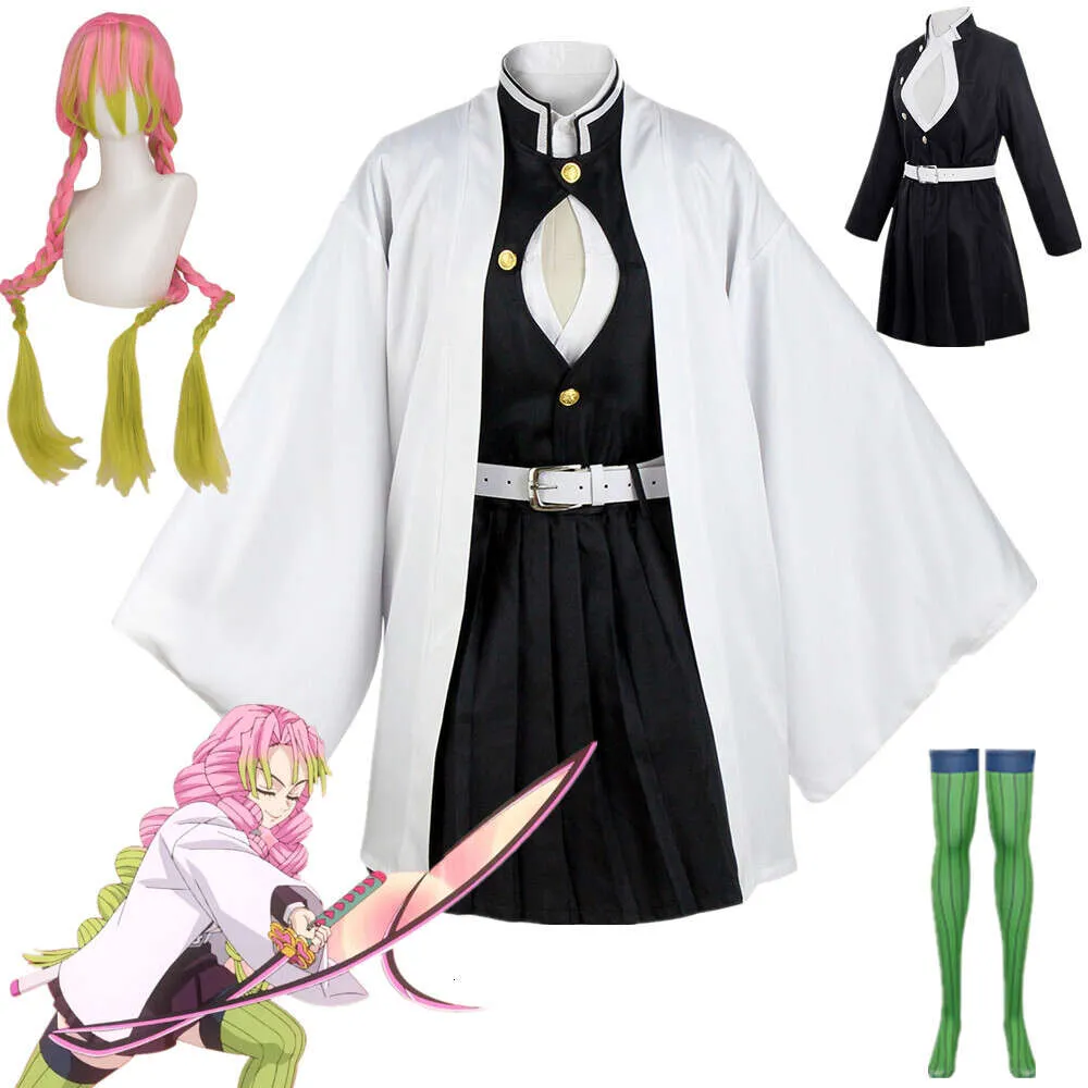 Kanroji Mitsuri Cosplay Costume Anime Demon Slayers Uniform Kimono