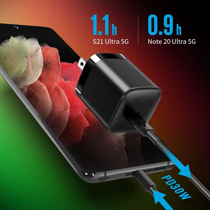 Fast Car Charger USB C 30W PD Wall Charger: US Plug, Type C Port, Super ...