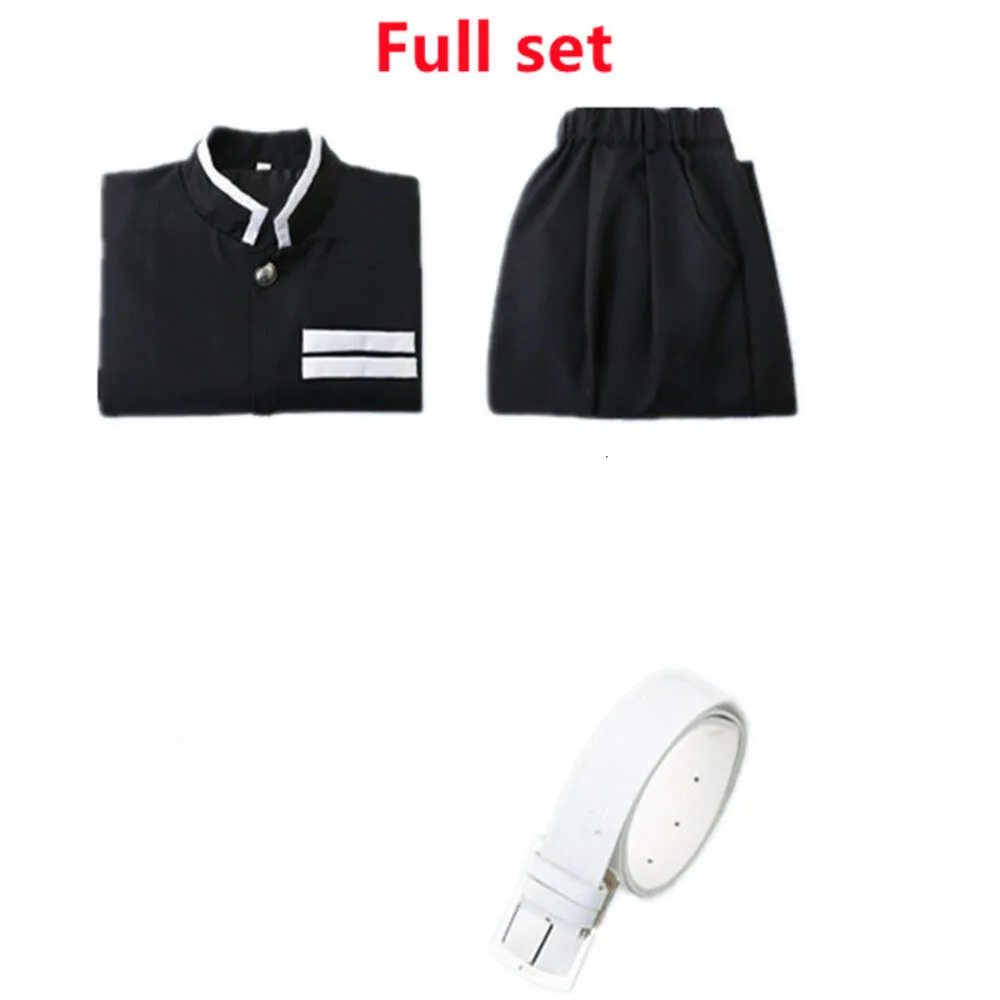 Demon Slayer Kimetsu No Yaiba Cosplay Costume Set Back Unisex Black ...