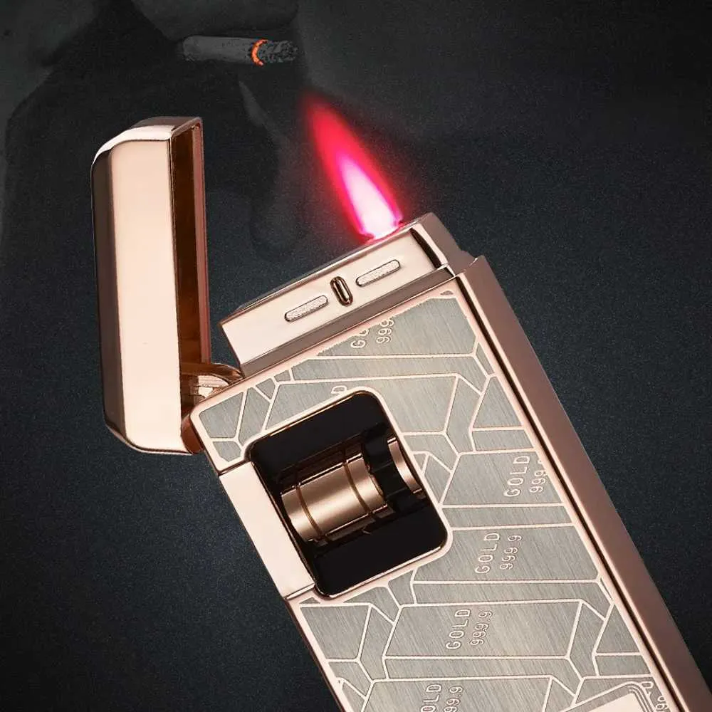 Luxury Ultra Thin Pink Flame Torch Downloading Jet Lighter With Gravity ...