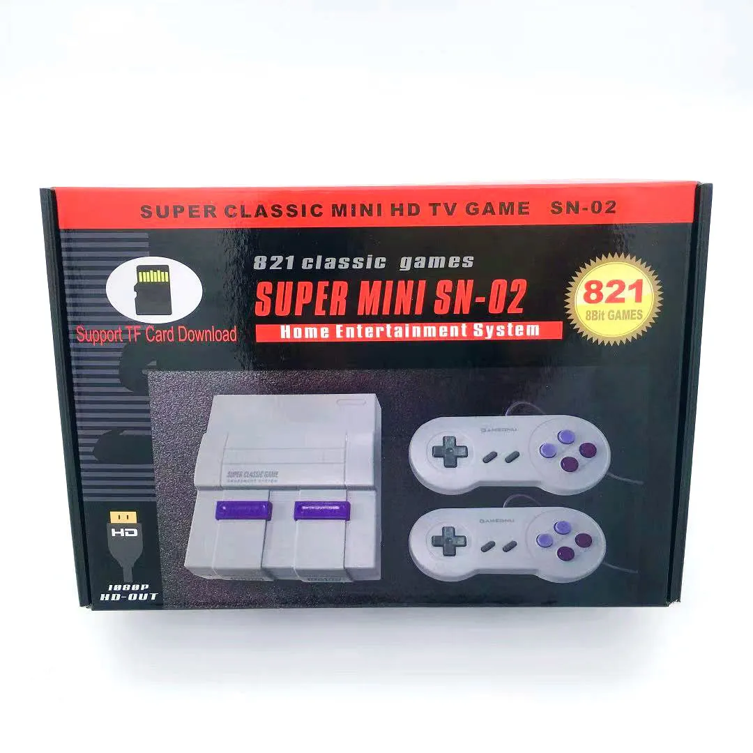 Super Mini SN 02 Retro Nes Classic Games With Dual Controllers Classic HD TV Out 821 8 Bit Games TF Card Support For SFC And SNES Home Video Gaming Players From Horizonoutlet 21.95 DHgate.Com