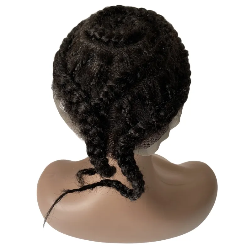 8x10 Brazilian Virgin Human Hair Toupee With Number 6 Afro Corn Short ...