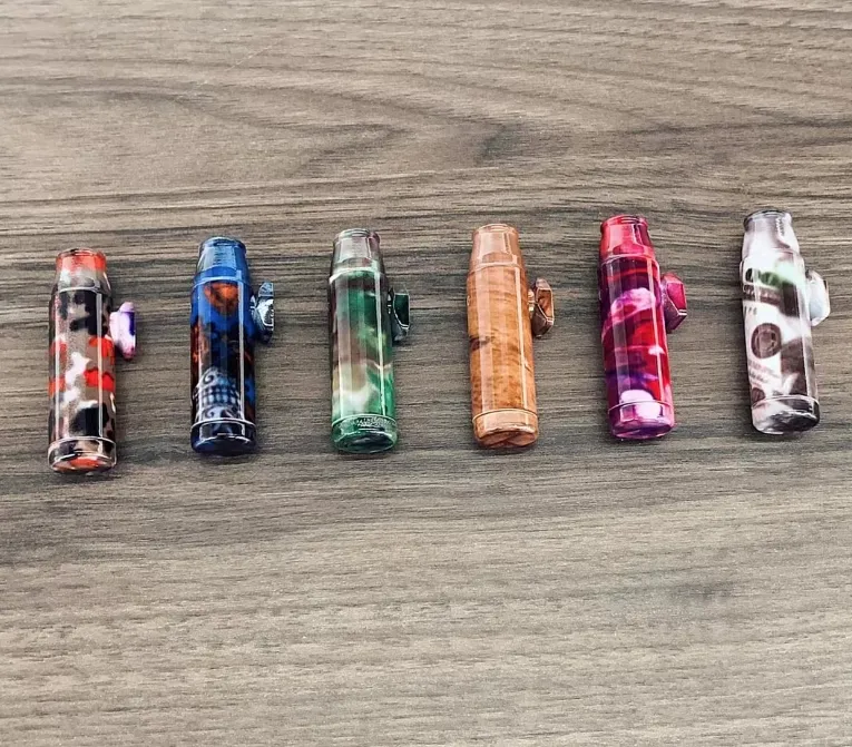 Aluminum Bullet Snuff Bottle Pipe Dispenser For Hookah, Water Bongs ...