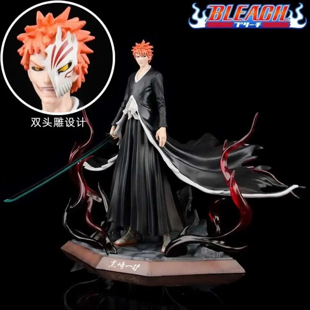 Mascot Bleach Kurosaki Ichigo PVC Action Figure 30cm Anime Statue Model ...