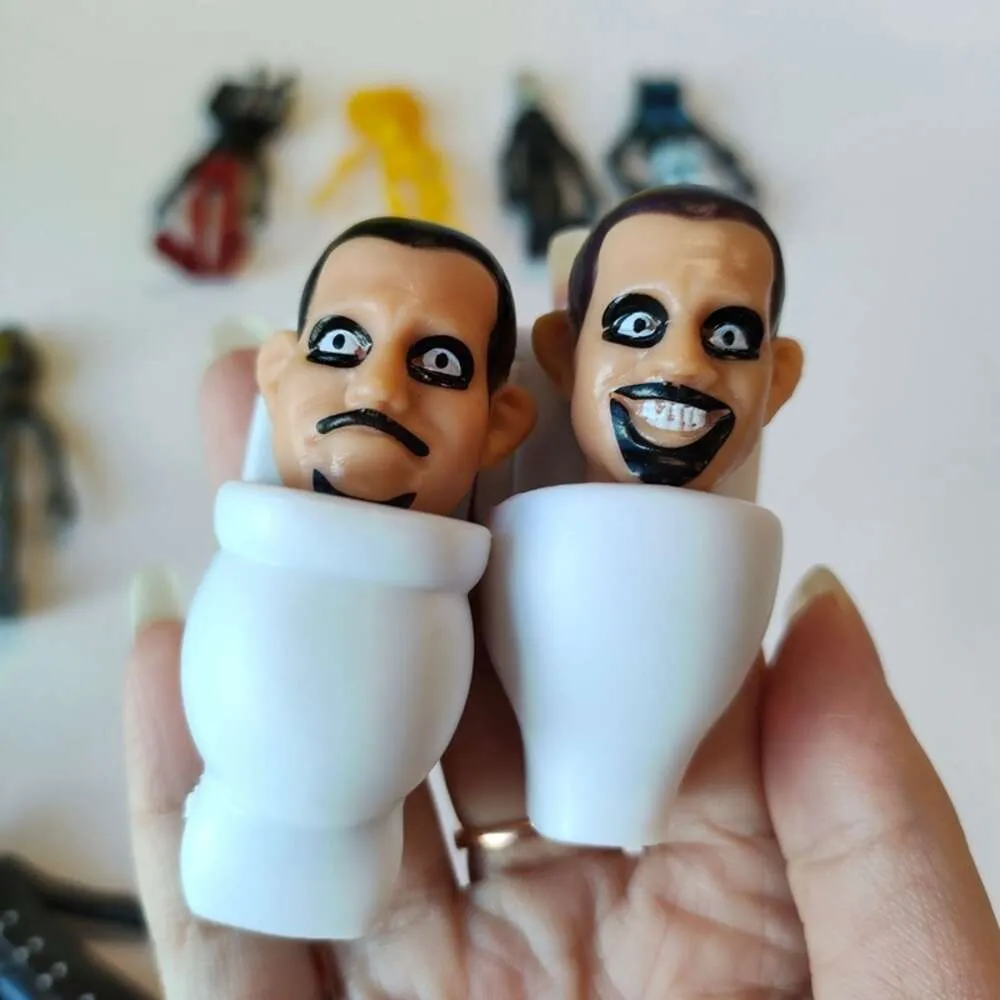 Skibidi Toilet Man Camera Man Figure Multicolor PVC Action Figures For ...