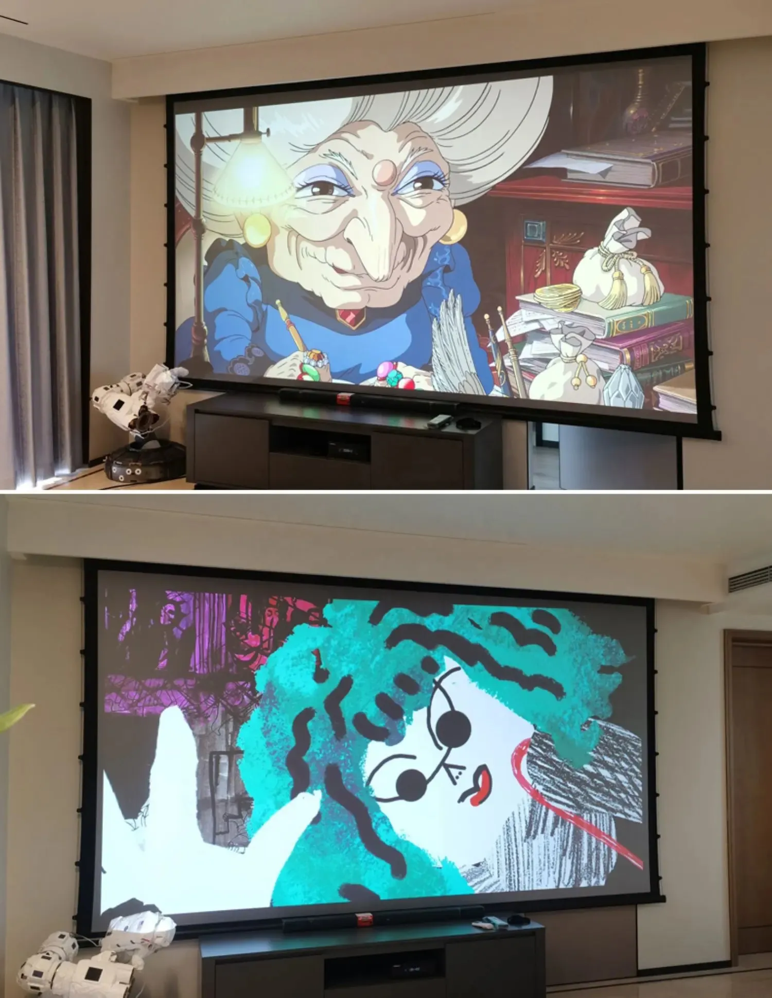 Factory Outlet 150 Inch 8K Motorized Tab Tension ALR Projector Screen ...