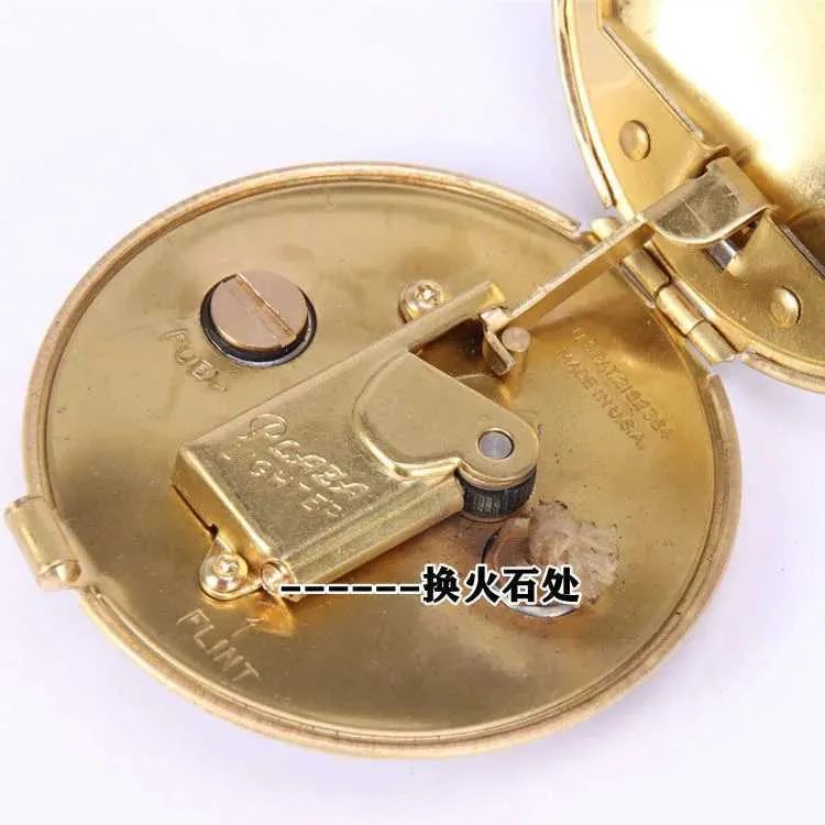Ultra-Thin Kerosene Lighter: Compact Retro Metal Fire Starter, Portable ...