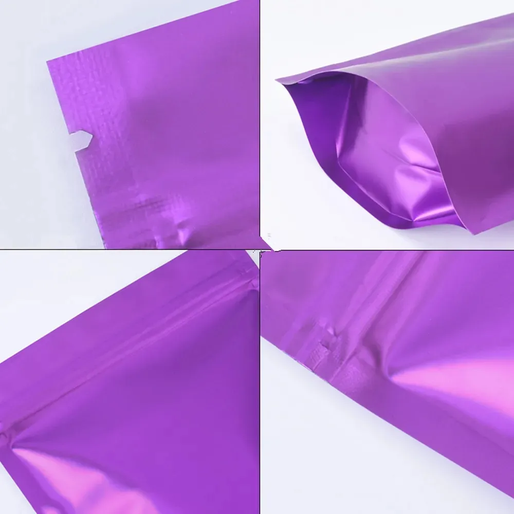Wholesale 9 Size Matte Purple Smell Proof Stand Up... From Easy_deal ...