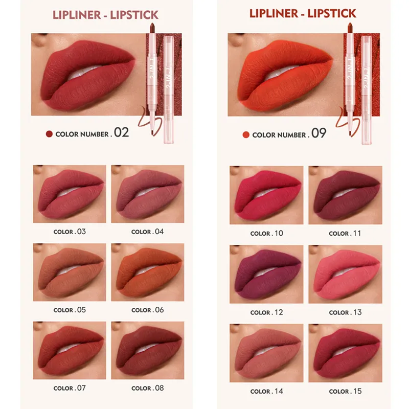 DHgate.com:Multicolor Lipstick Lip Pencil, Double-Ended Matte Lipstick ...